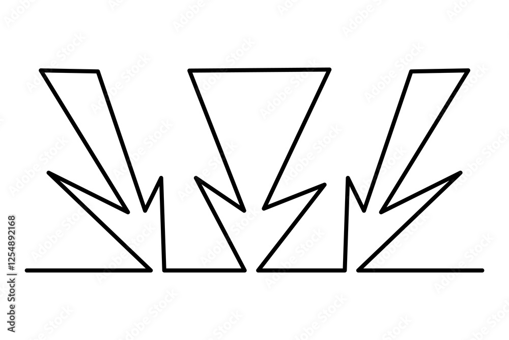 Cursor arrow one line art,hand drawn pointer,idea directions using an ...