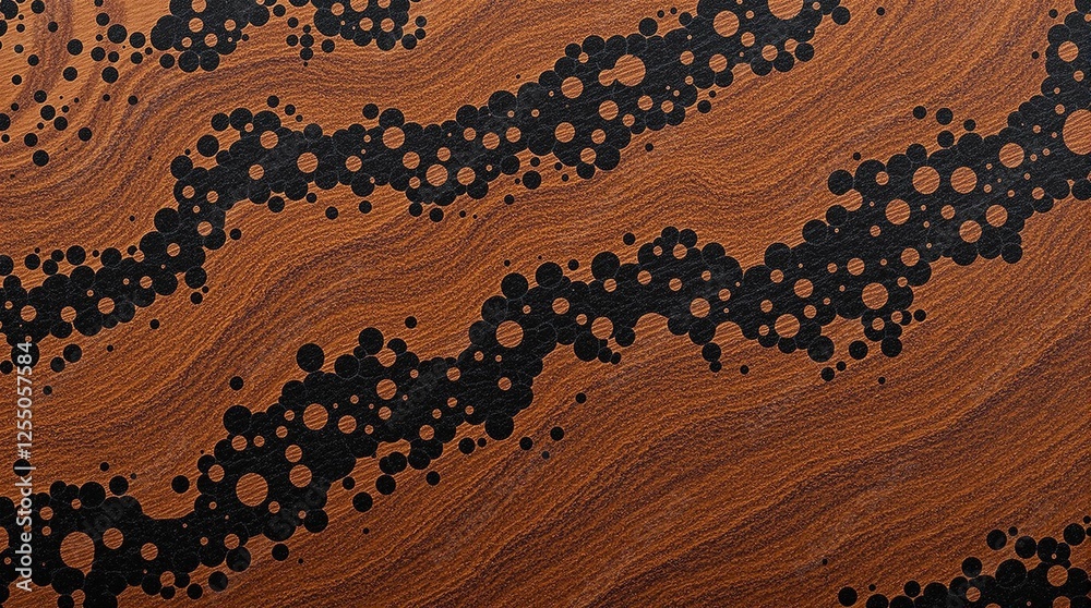 snakewood dots with dense brown texture and snake-like black patterns ...