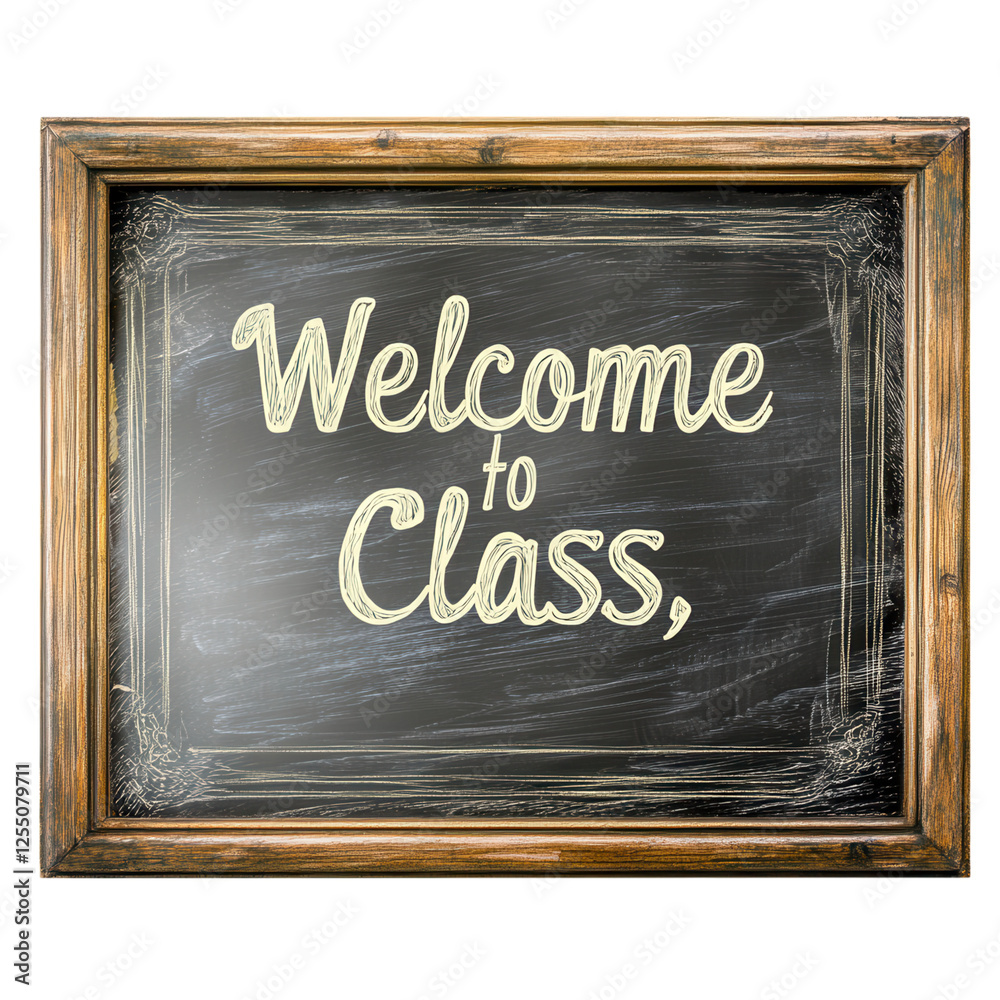 Chalkboard Greeting Sign, A welcoming chalkboard display featuring the ...