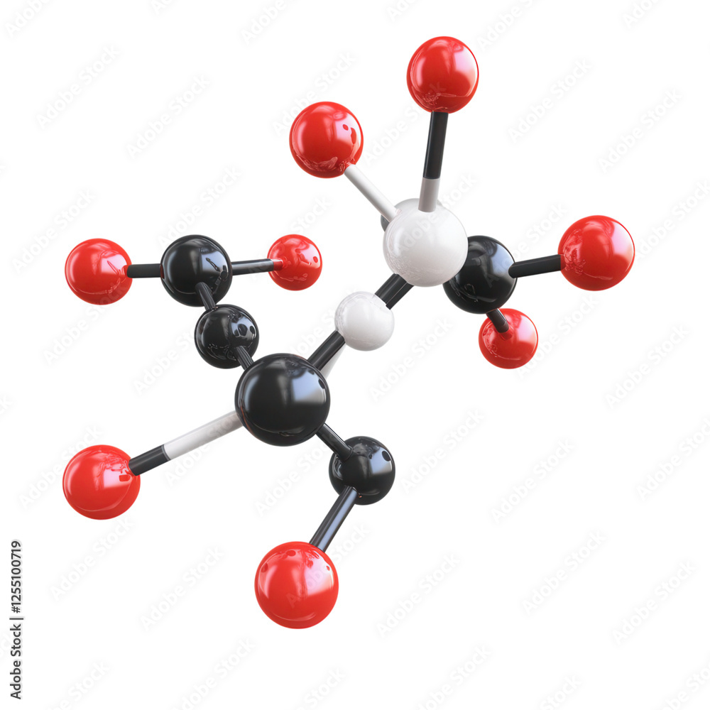3D Representation of Amino Acid, Detailed molecular structure, PNG ...