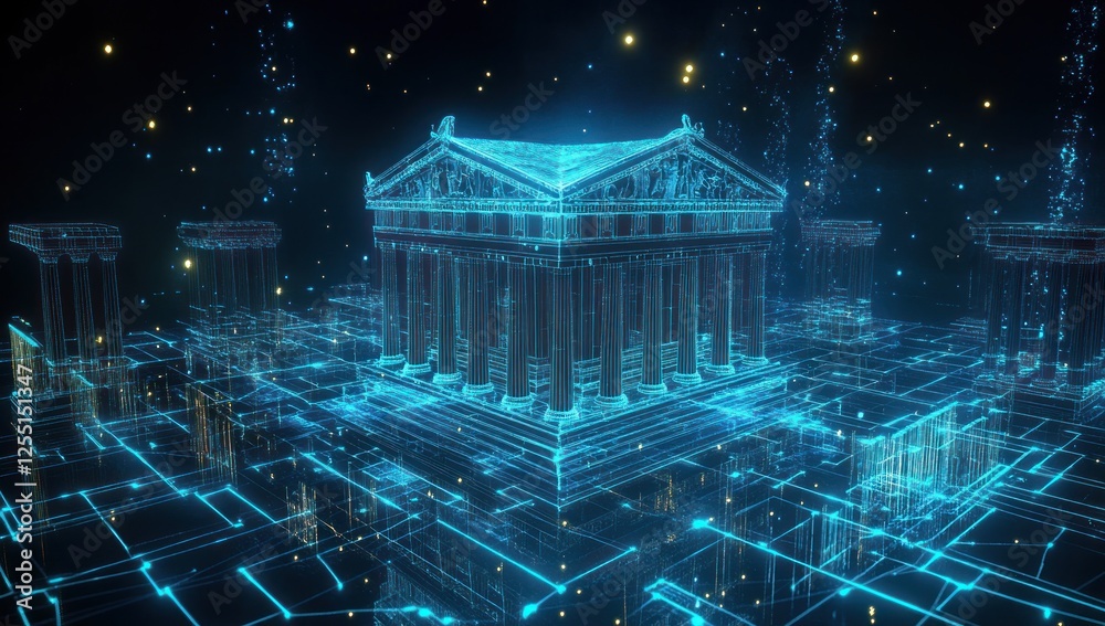 Digital Ancient Greek Temple: A futuristic vision of classical ...