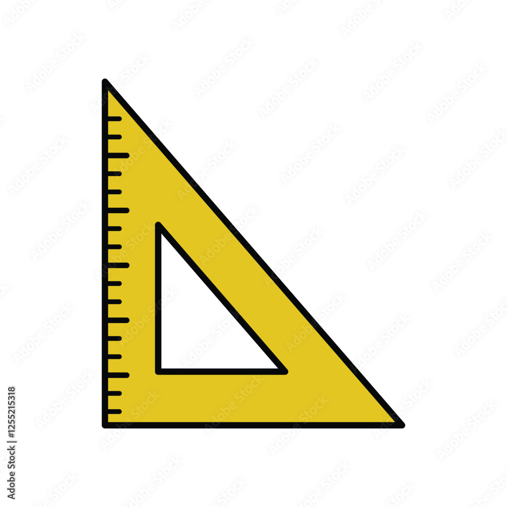 high quality modern full color ruler, icon with minimalist design for ...