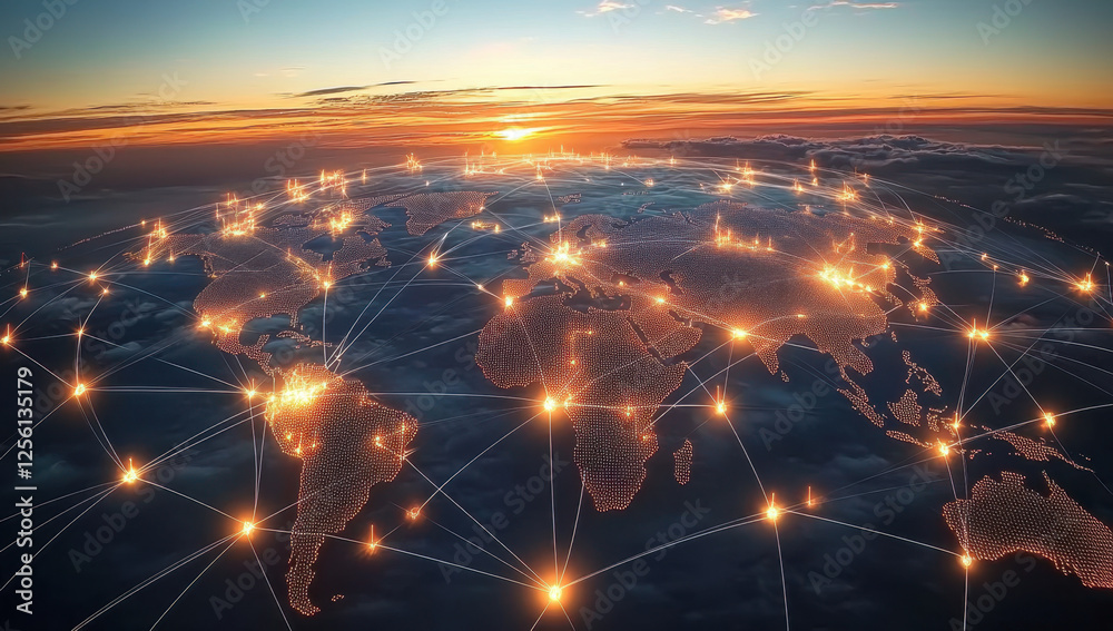Intricate global value chains connecting manufacturers, suppliers, and ...