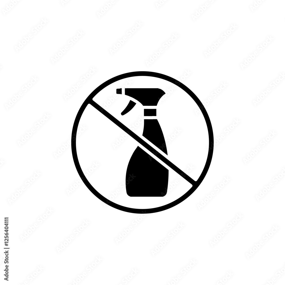 no spray icon Simple thin line logo Stock Vector | Adobe Stock