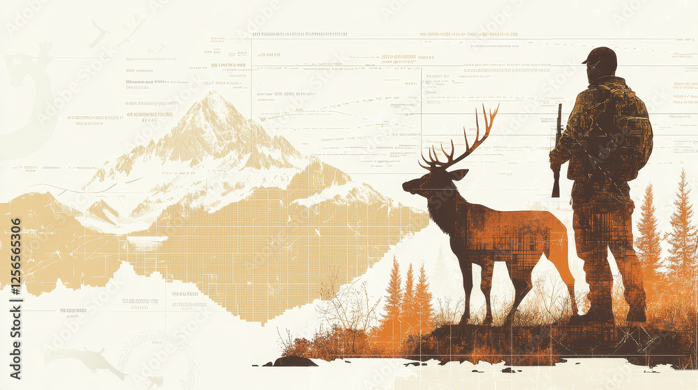 Hunting infographic, diagrams and hunt season information statistics ...