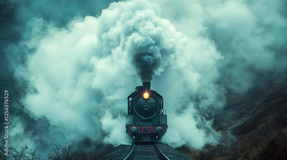 White smoke from fire, mist and steam, fog or smog clouds realistic ...