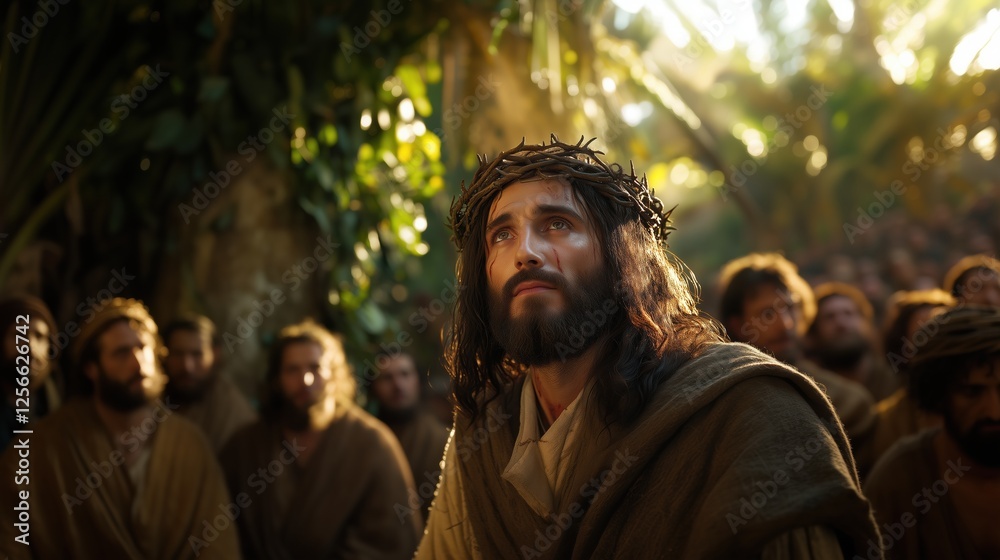 Bible Jesus Christ resurrection based on christianity verses Stock ...