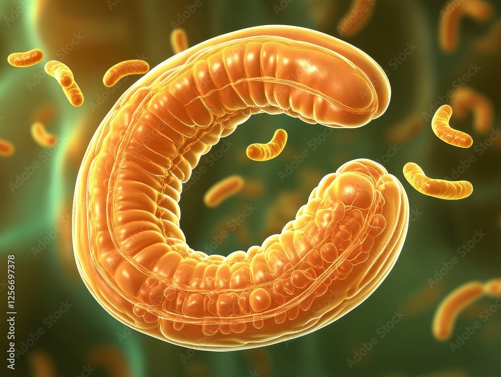 High-resolution microscopic image showcasing the intricate details of ...