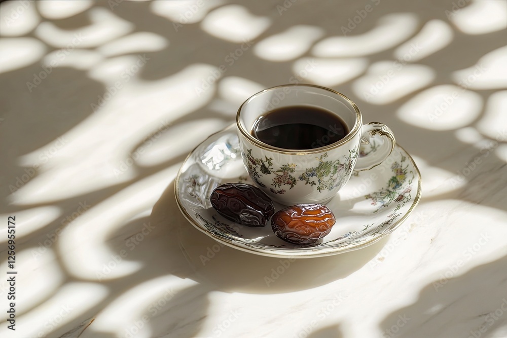 Arabic Coffee pot traditional. Saudi Coffee Dallah, A still life of ...
