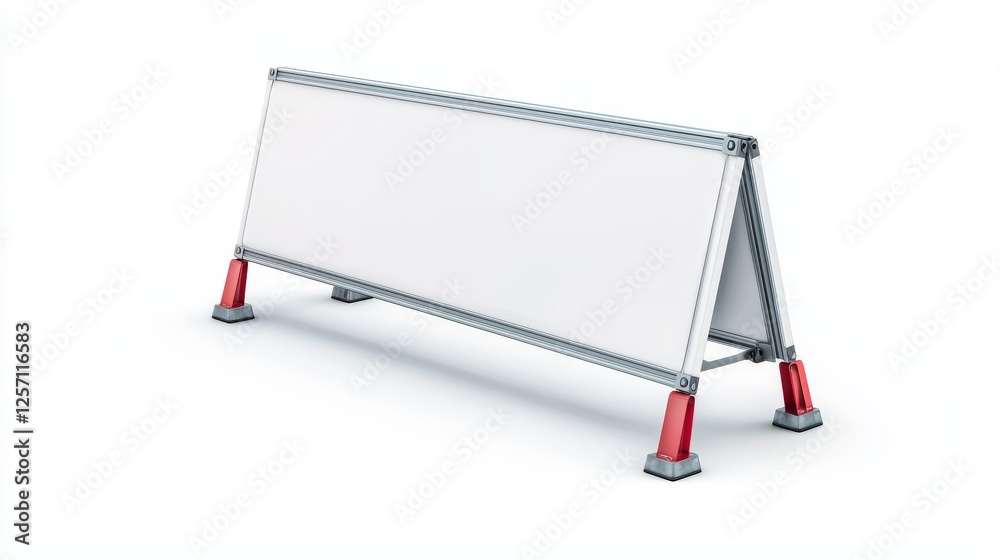 Reflective Modular Warning Board for Safety Applications in Various Environments Stock Photo ...