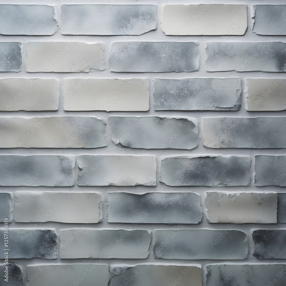 Contemporary Light Grey Brick Tiles with Consistent Gentle Texture and ...