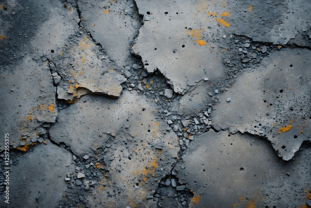 Imperfect Gray Concrete Texture with Deep and Shallow Cracks and ...