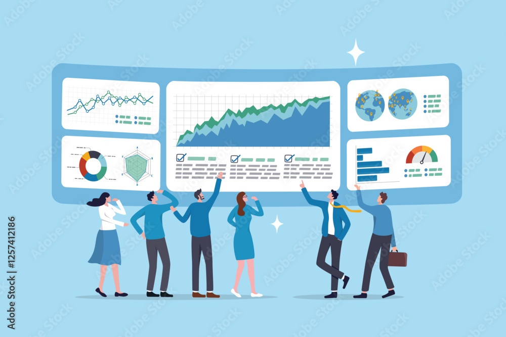 Data analysis, marketing research, statistics visualization graph and ... Data analysis, marketing research, statistics visualization graph and ...