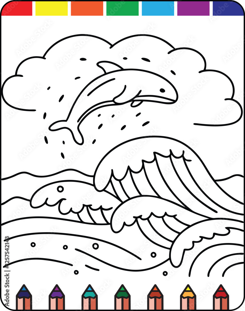 Hurricane Storms and Strong Winds Fun Coloring Page for Natural ...