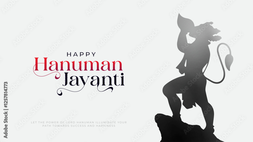 Happy Hanuman Jayanti Greeting, God Hanuman Background Design. A Hindu ...