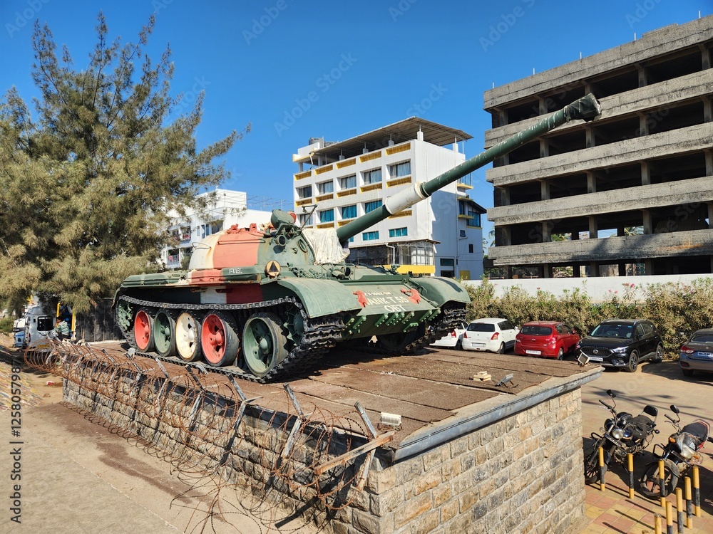 Alibag, Maharashtra India - January 04 2025: T - 55 Tank(1965 War ...