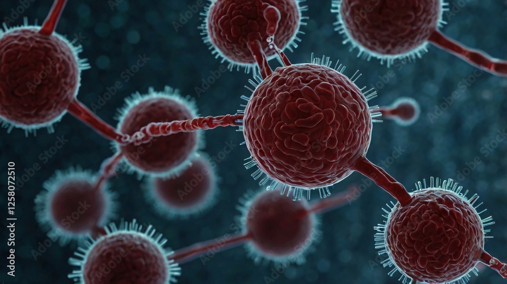 Ilustración de Stock Microscopic View of Bacteria: A detailed ...