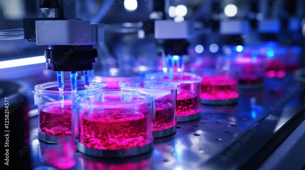 An advanced pharmaceutical laboratory developing bioengineered skin ...