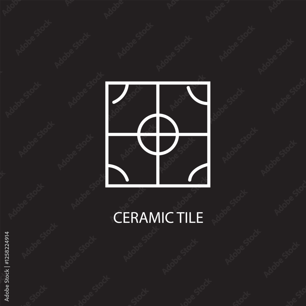 A ceramic tile icon logo is a visual representation of a business that ...