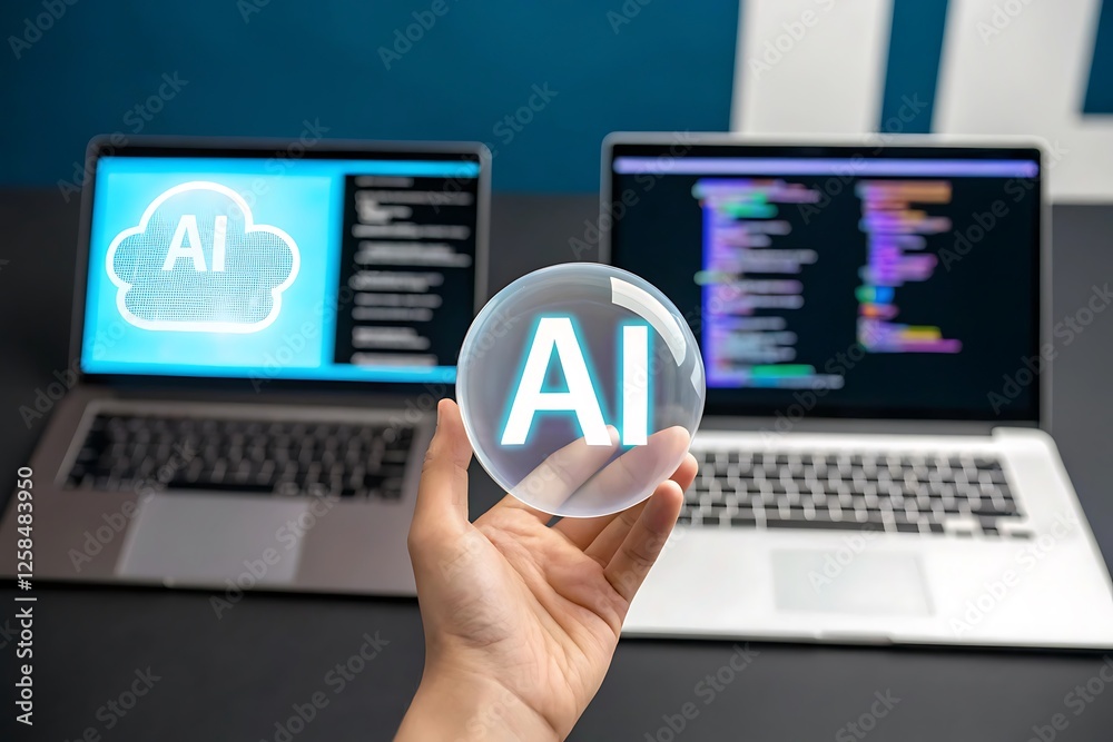 Technology smart robot AI agents and agentic workflows. AI Artificial ...