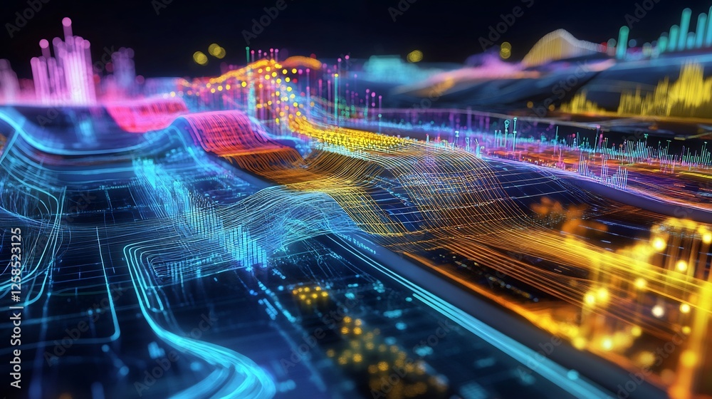 Dynamic visualization of market entry strategy competitive industry focusing differentiation ...