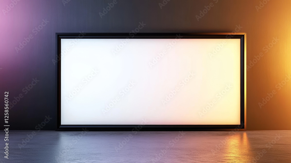 LCD display for outdoor advertising isolated on transparent background ...