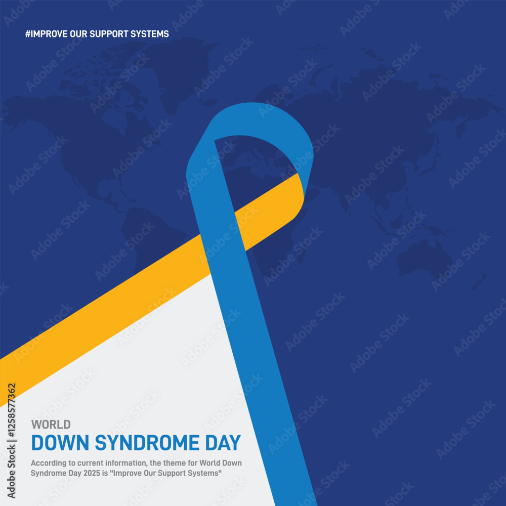 world down syndrome day 2025. world down syndrome day creative banner ...