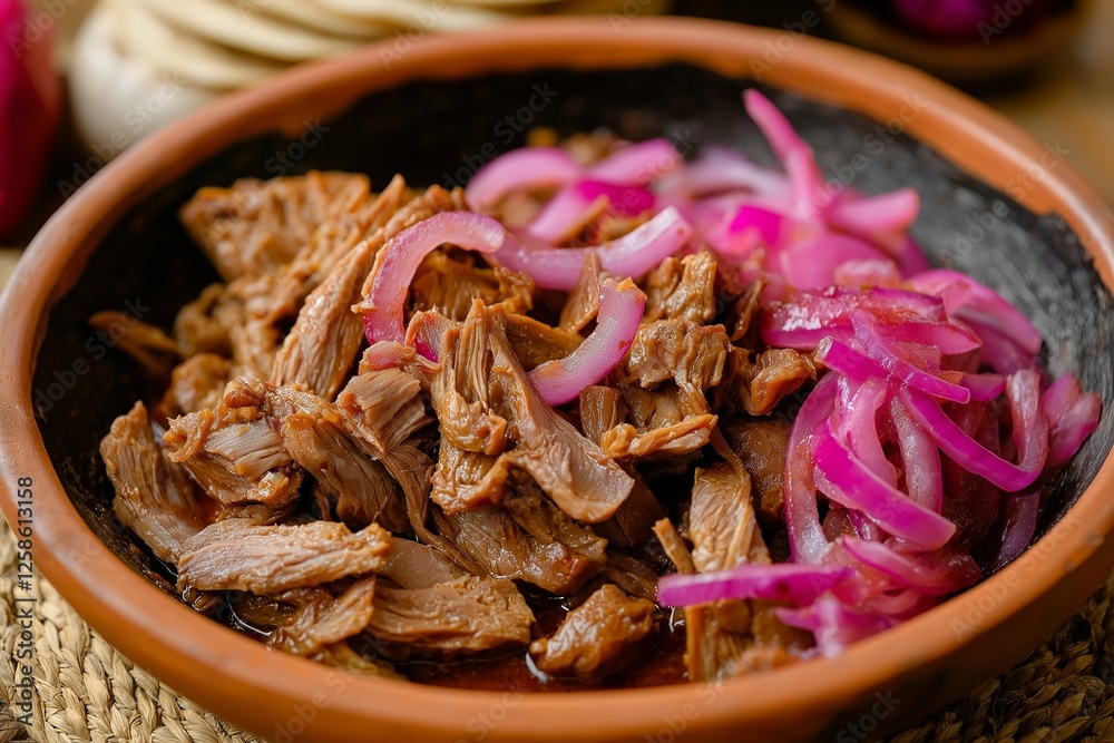 Cochinita Pibil: Slow-Roasted Pork with Citrus and Achiote Stock Photo ...