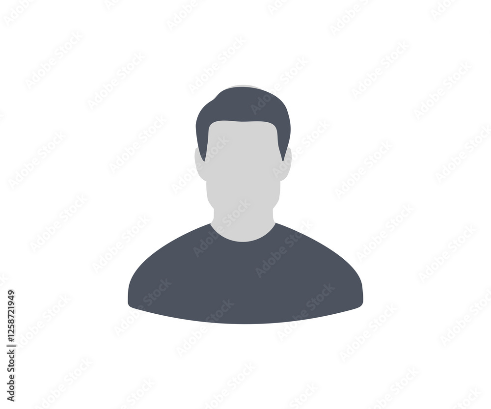 Avatar, user profile, male person icon, profile picture. Suitable for ...