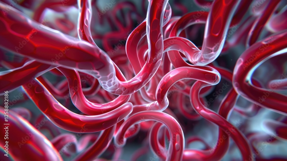 Exploring the intricate structure of blood vessels medical science lab ...