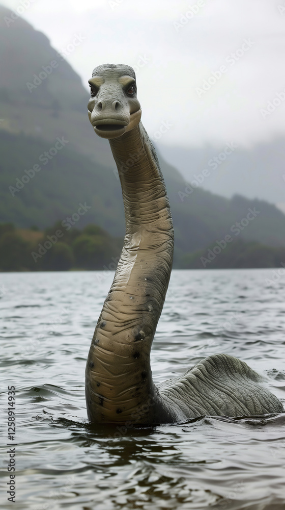 Loch Ness Monster also known as Nessie, is a mythical creature of ...