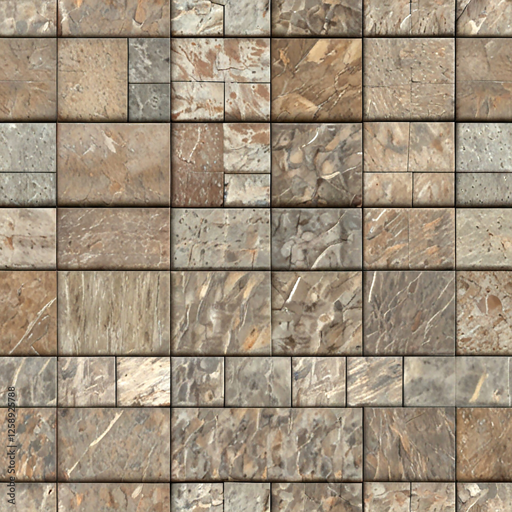 colorful mosaic texture background material created with small granite ...