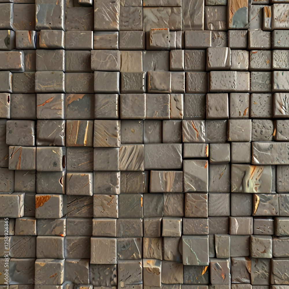 colorful mosaic texture background material created with small granite ...