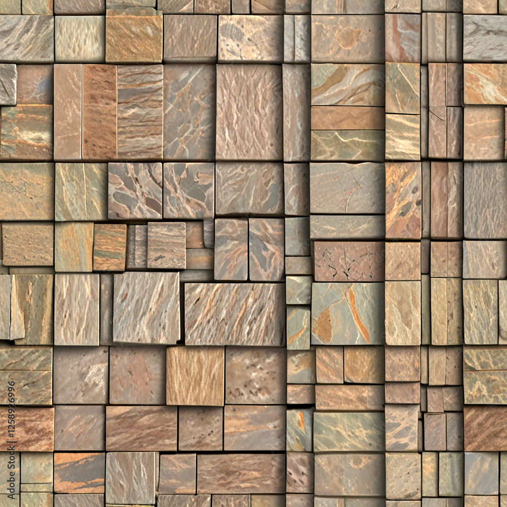 colorful mosaic texture background material created with small granite ...