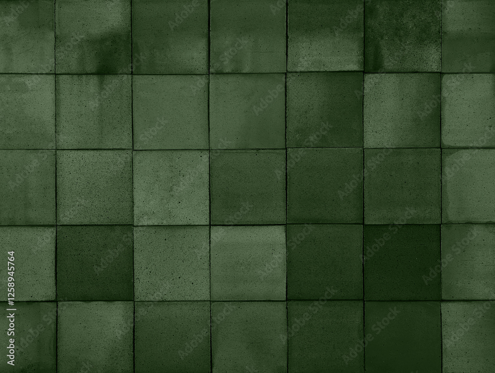 Dark morocco green terracotta ceramic tiles cladding texture for ...
