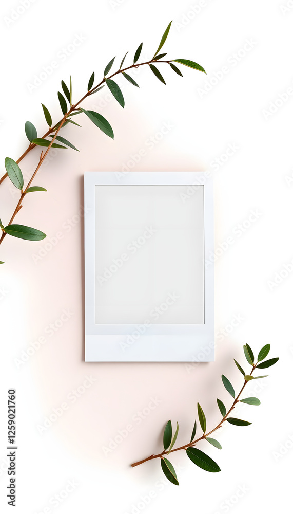 Realistic polaroid frame photo template, instant photo frame isolated ...