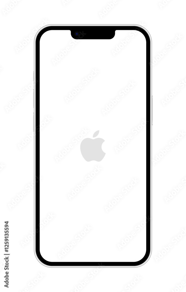 iPhone 16e Mock up screen template. Apple released its new iPhone 16e ...