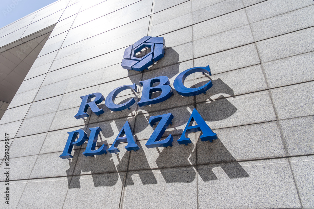 Makati, Philippines - February 1, 2025: RCBC Plaza on the building in ...