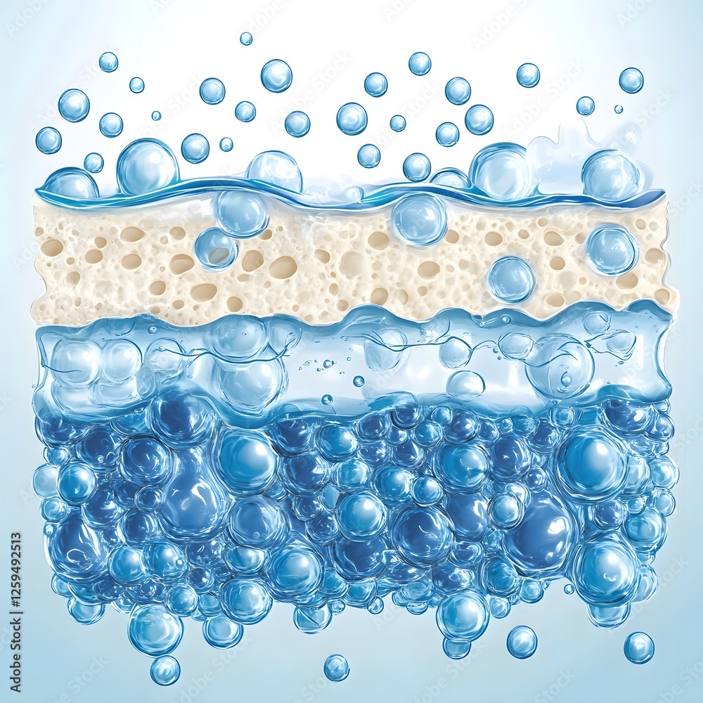 Detailed Diagram of Skin s Cross Sectional Structure with Glass Spheres ...