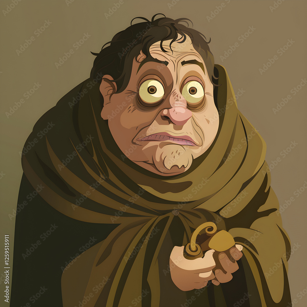 Intricately Detailed Quasimodo Vector Art: Capturing the Hunchback of ...