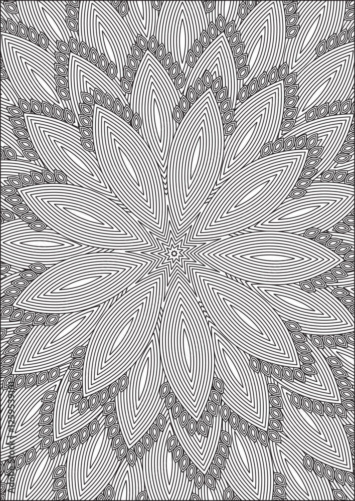 Coloring page for adult zentangle art vector Stock Vector | Adobe Stock