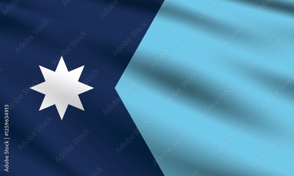 Flag of Minnesota state. Minnesota flag official size and color ...