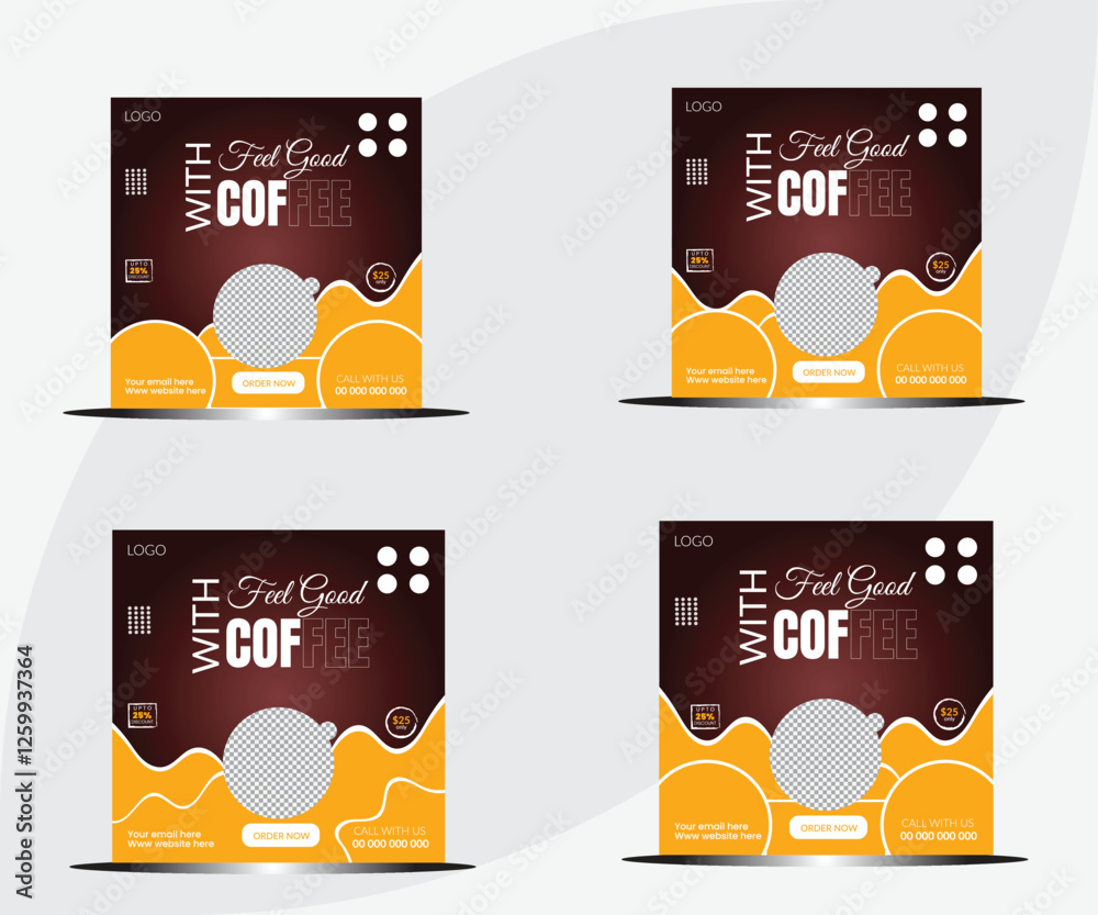 Special coffee social media post design template layout, Social media ...