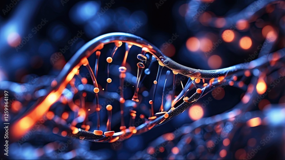 "Microscope Close-Up with Laboratory Equipment and Animated DNA: A ...