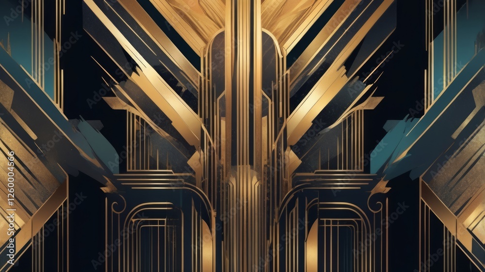 Design an abstract background with glitch effects, where parts of the ...