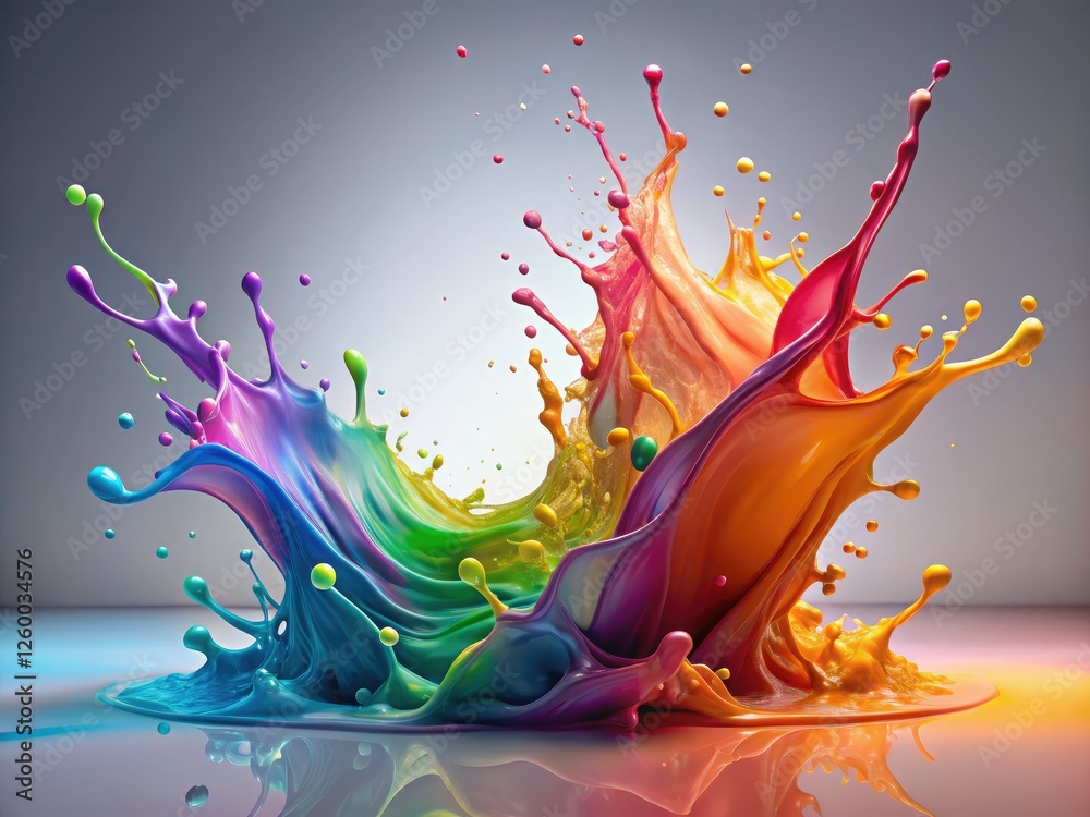 Sploosh Text Effect YouTube Intro Animation Template - Colorful Liquid ...