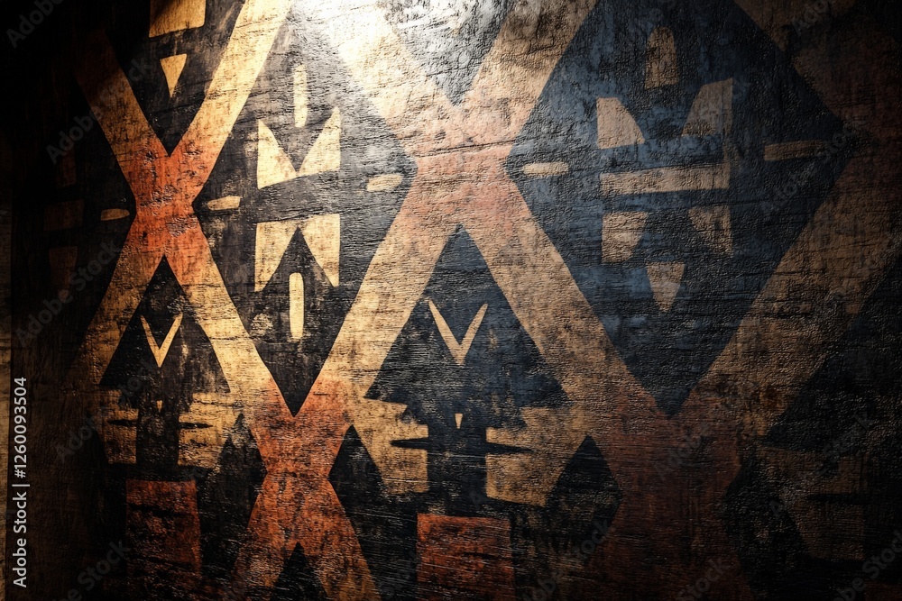 Unique tribal wall patterns showcase vibrant colors and intricate ...