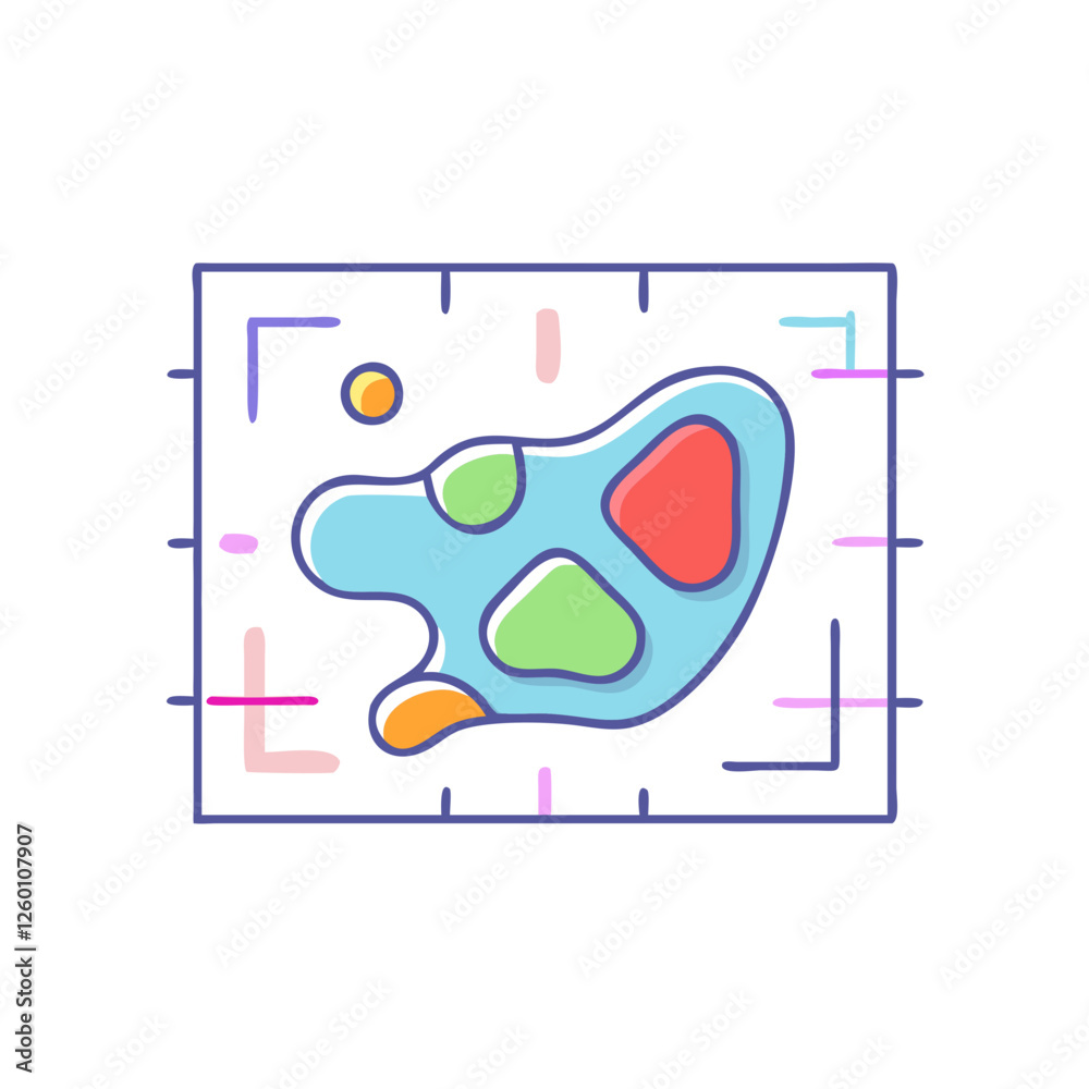 heatmap icon, heatmap vector illustration-simple illustration of ...
