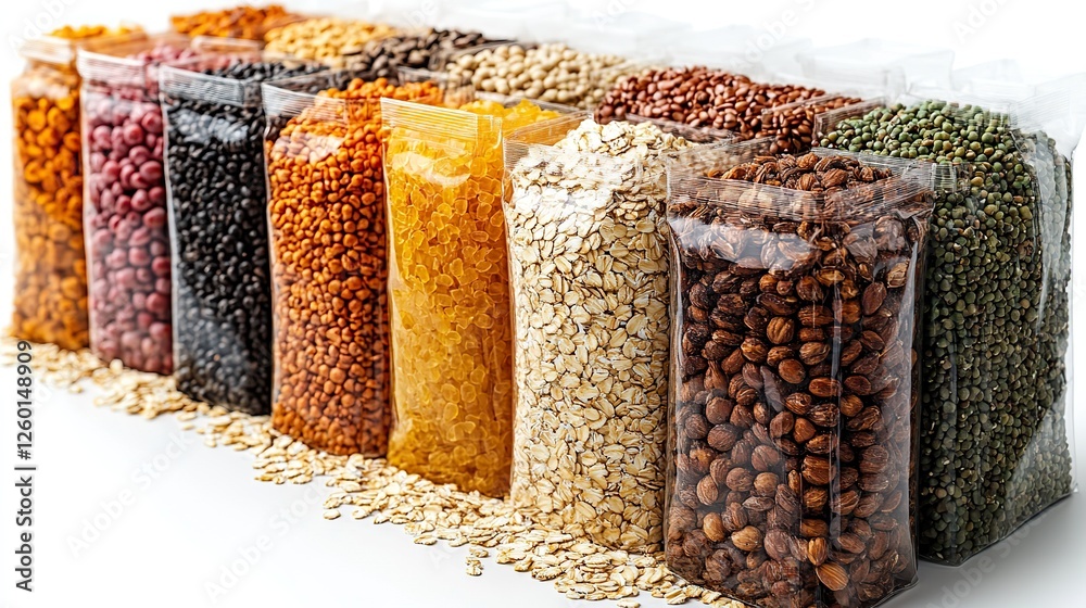 Stock-Foto „isolated on white background a set of transparent plastic ...