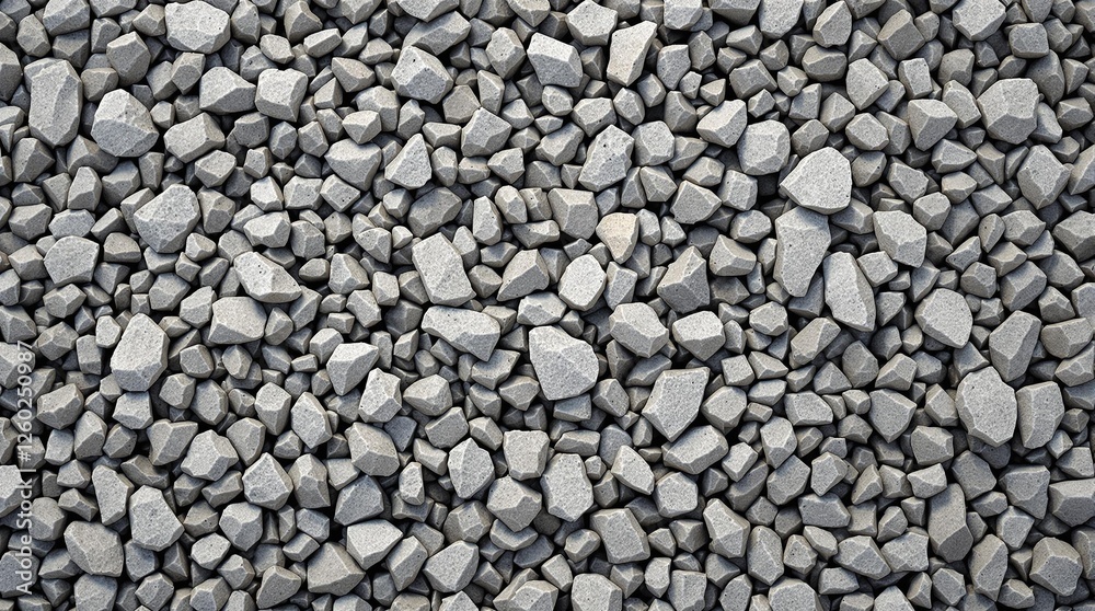 grey gravel texture: a close-up of rough, angular stones, creating a ...